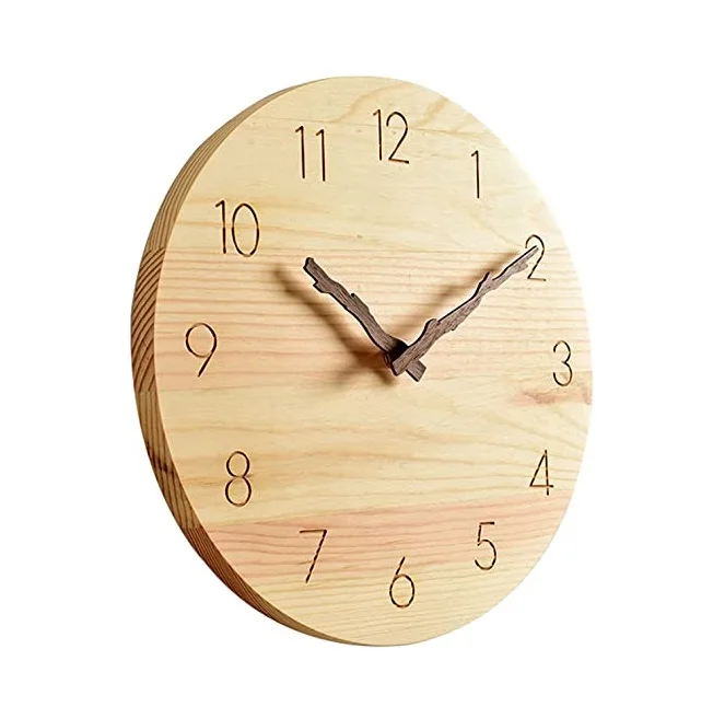 Antique Wall Clock Frame Round Shape Inside Gold Plated