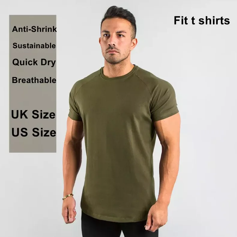 Streetwear Mens Slim Fit Long Sleeve T Shirt Top Oem Longline Curved ...