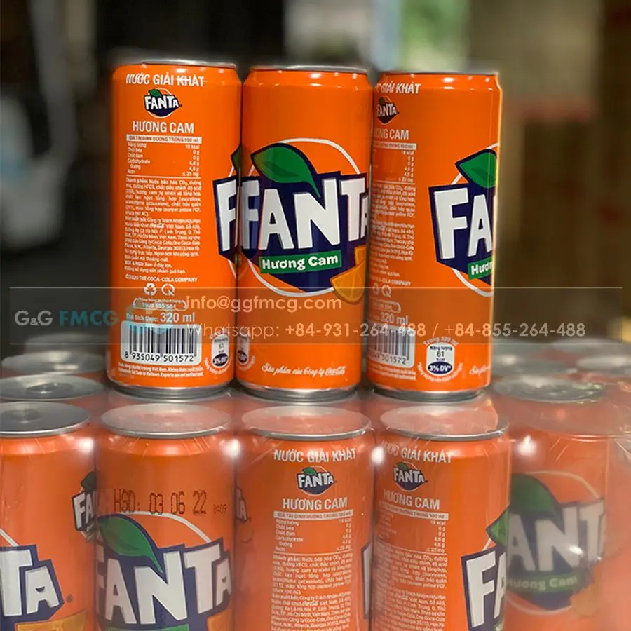 Fanta Orange Drink Drink 320ml X 24 Cans From Vietnam| Alibaba.com
