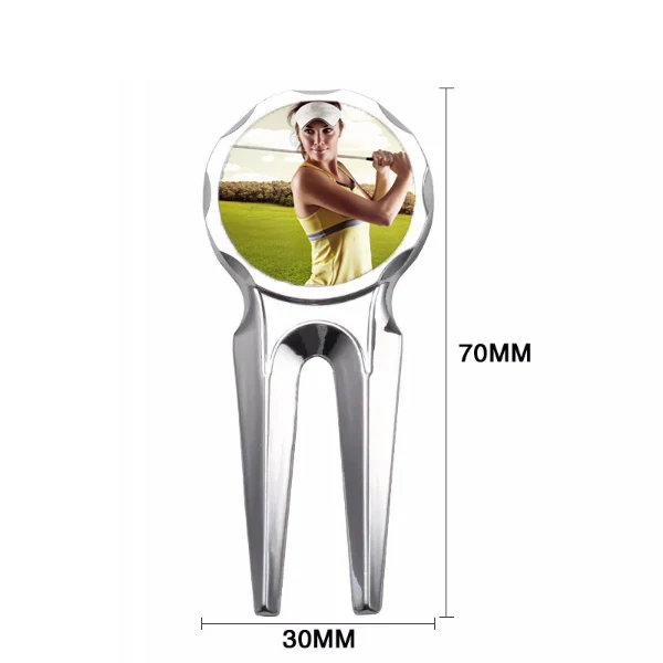 New Arrival Customizable Blank Metal Sublimation Golf Divot Tool For ...