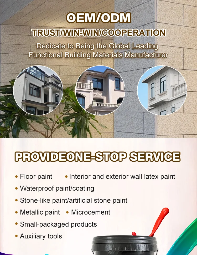 Acrylic Liquid Outdoor Decor Stone Wall Stone Paint Coating Exterior ...