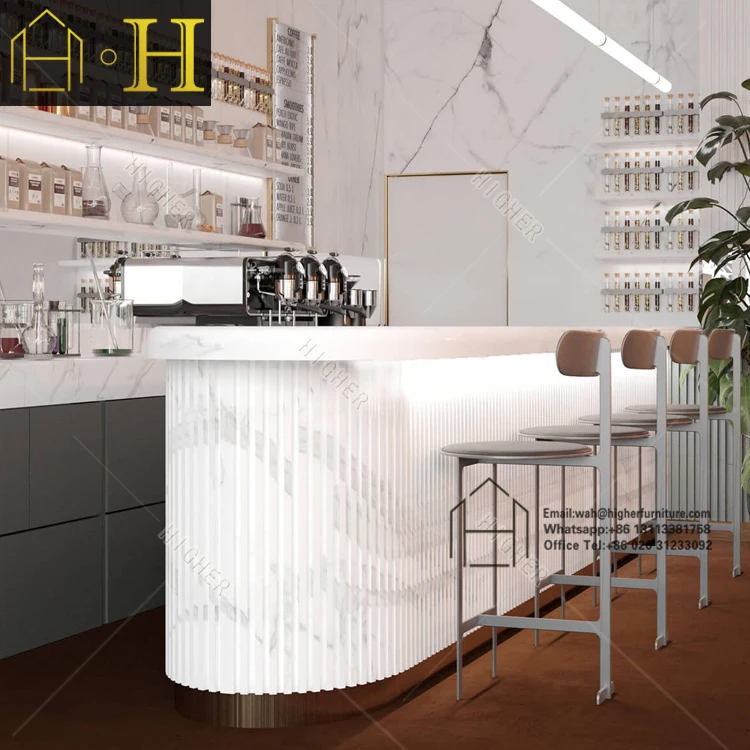 Modern Coffee Shop Interior Design With Display Counter Coffee Shop ...