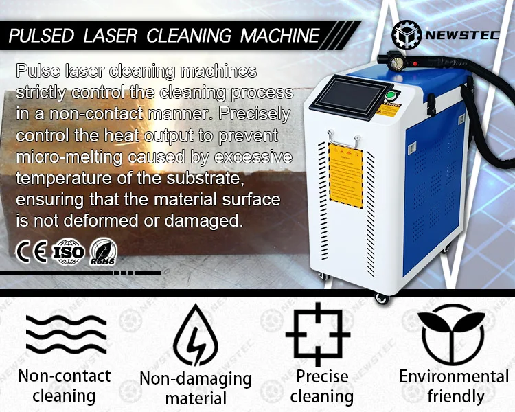 Pulse Laser Cleaning Machine Handheld Laser Rust Removal Machine Oxide ...