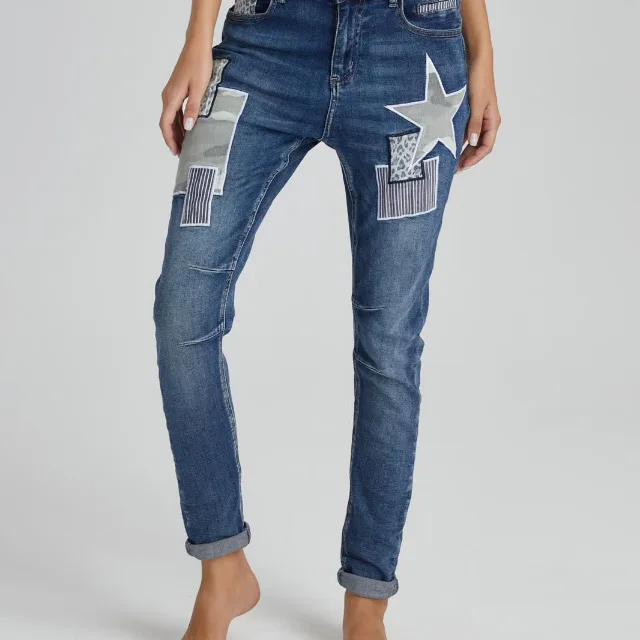 Woman Star Square Jeans - Buy Made In China High Quality 98% Cotton 2% ...