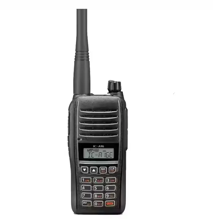 IC-A16e VHF Walkie Talkie Air Band Transceiver Analog Walkie Talkie 3W ...