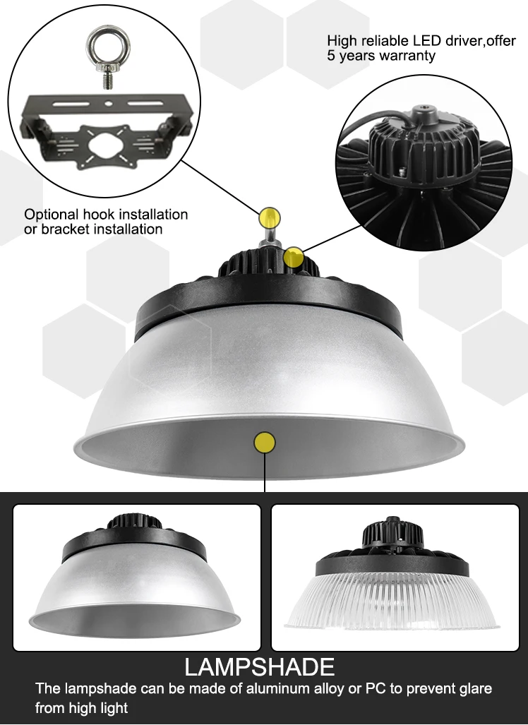 Customized Products Led High Bay 150w Ip65 Waterproof 150w Ufo High Bay ...