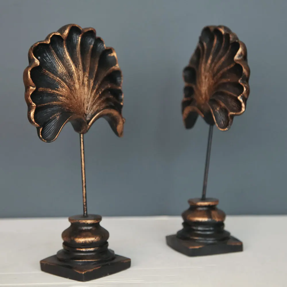 Double Sea Shell Objects Decorative Desktop Polyester Trinket Best Home ...