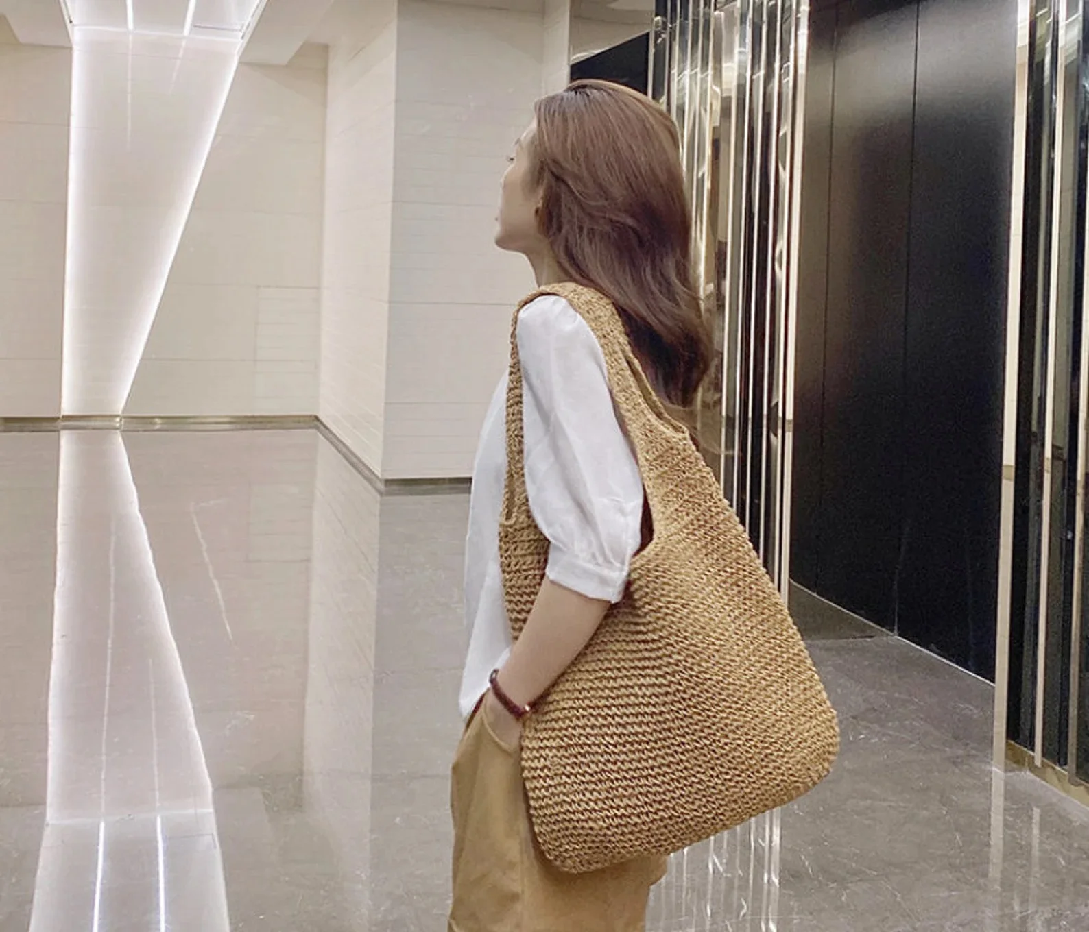 Casual Shoulder Paper Raffia Beach Tote Bag From Vietnam| Alibaba.com