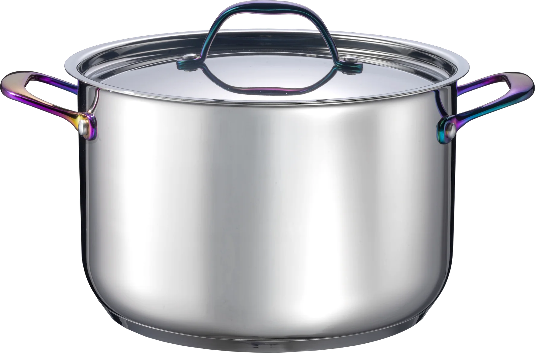 Stainless Steel Body, rainbow PVD Handles Series 6pcs Cookware Set ...