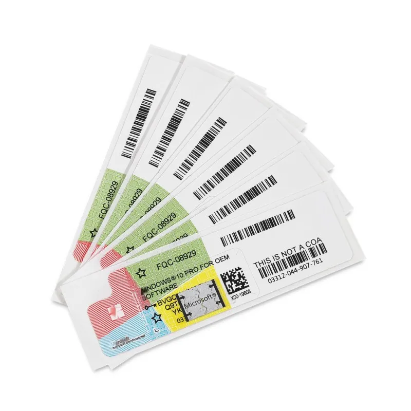 Genuine Win 10 Pro Oem Key Sticker Operating System Online Activation ...
