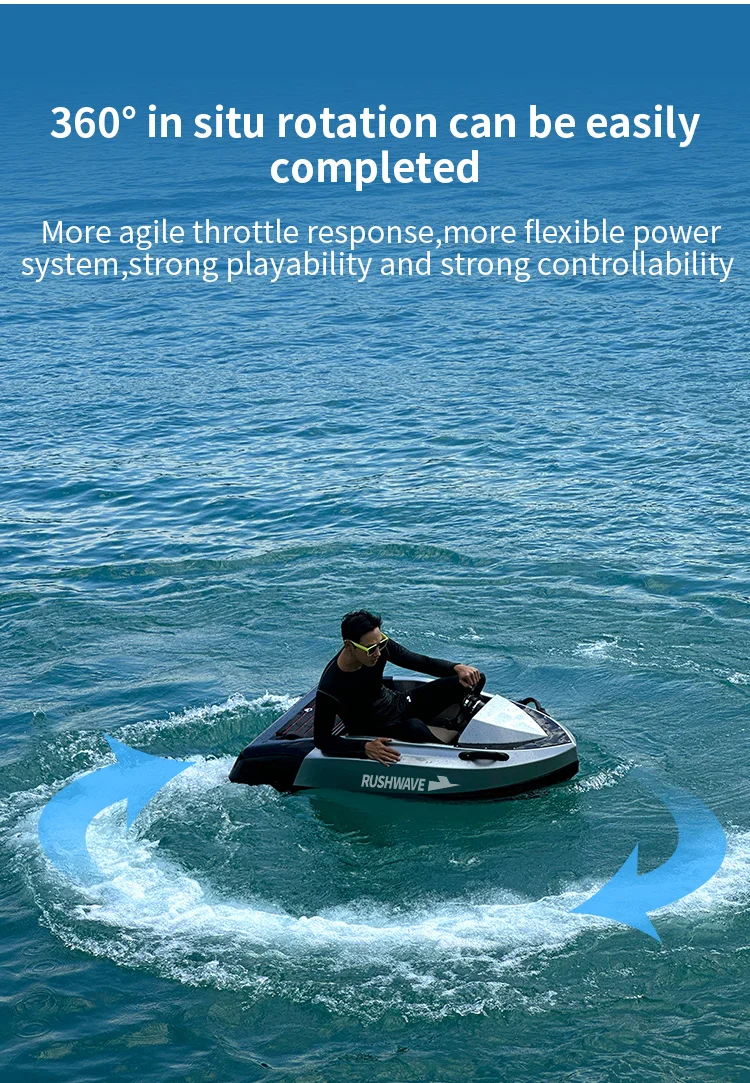 RUSH WAVE Water Skiing Competition Boat - High Speed Fun