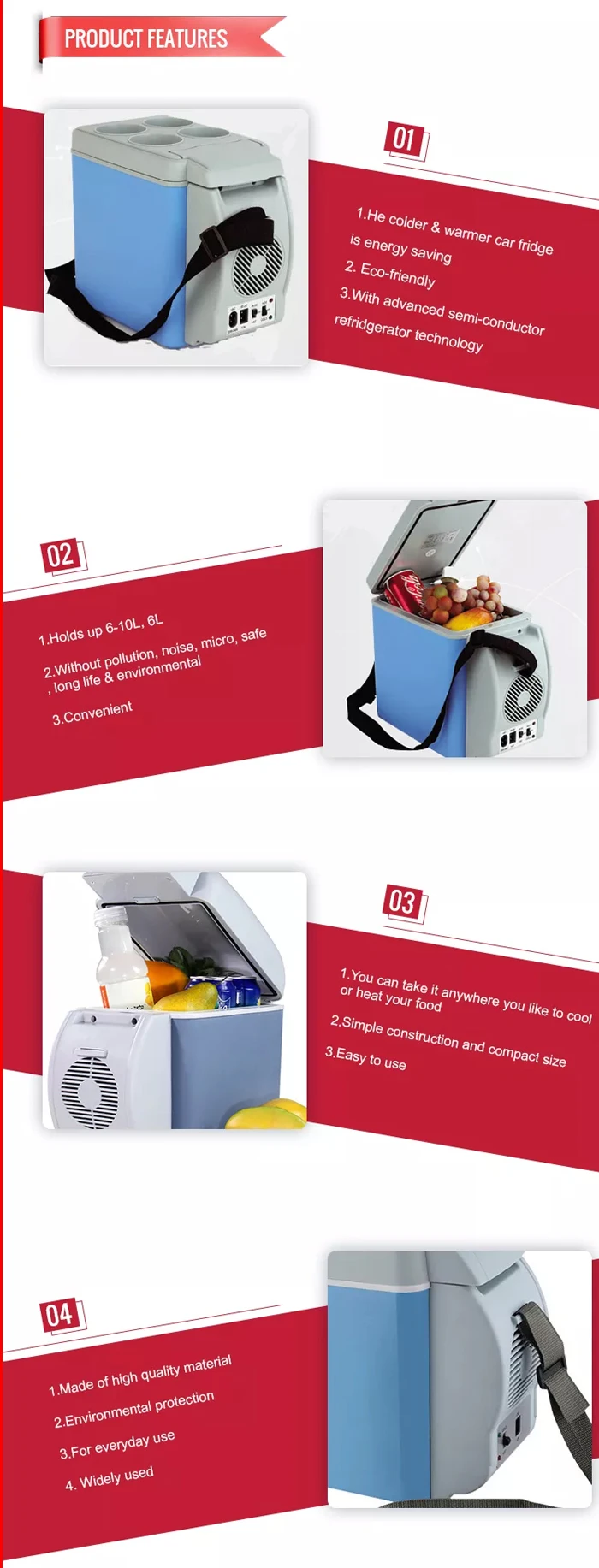 Unibar Usc-6 12v Portable Car Cooler Box Mini Fridge - Buy Mini Fridge ...