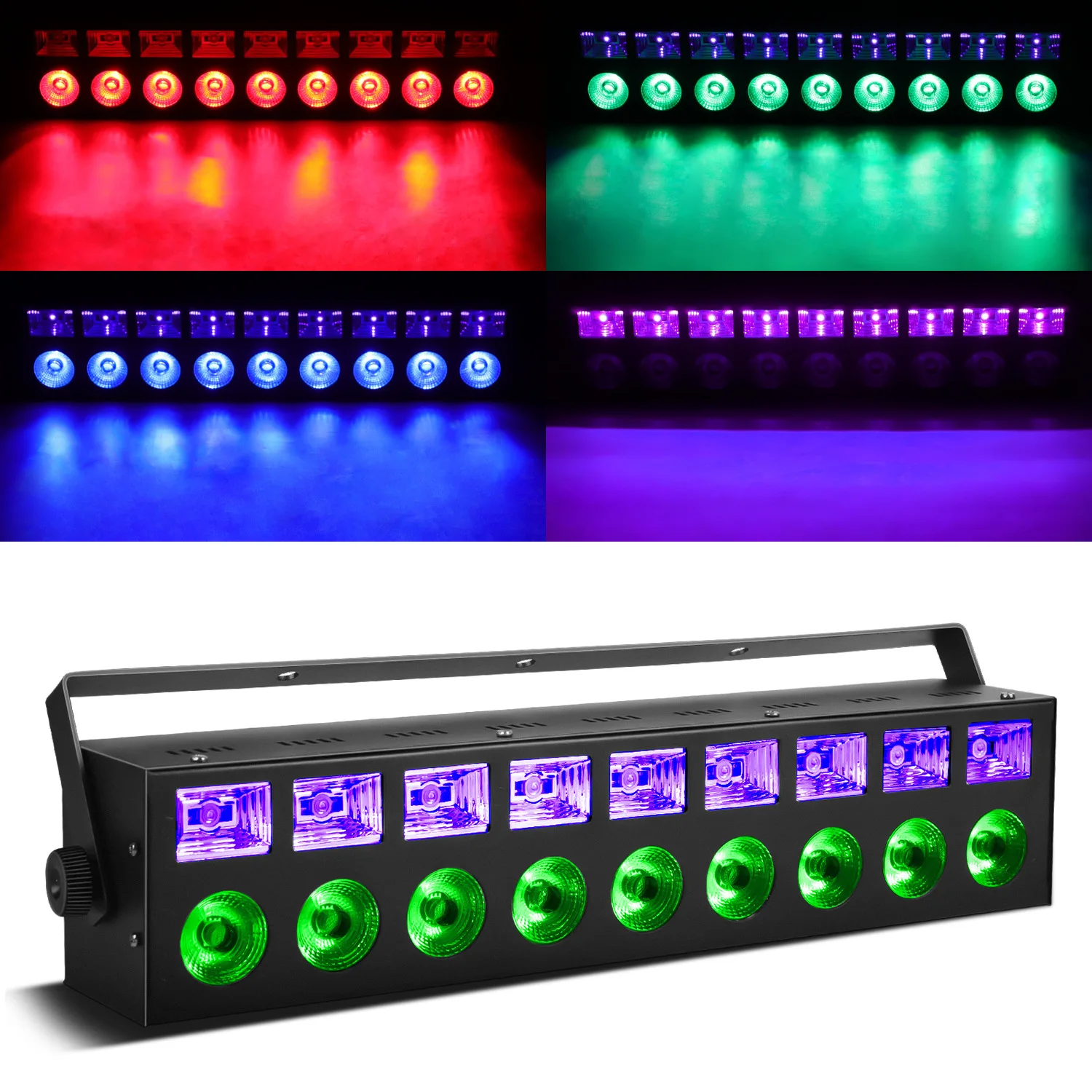 4 In1dmx512 Sound Ctrl Led Full Color Rgbw+uv Linear Washer Dj Stage ...