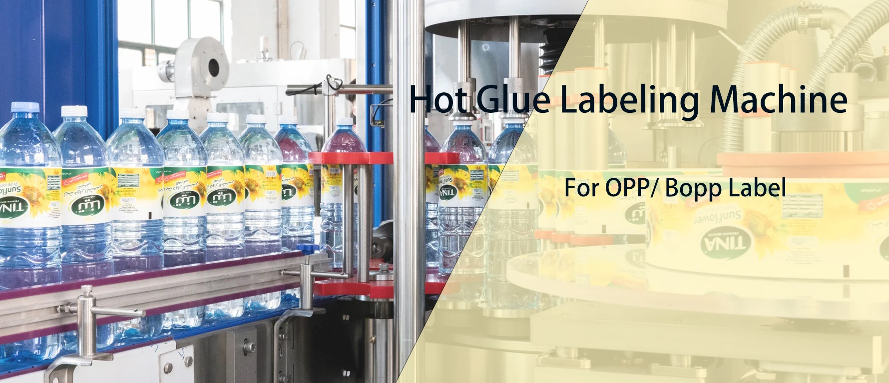 Round Container Opp Bopp Label Hot Melt Glue Round Bottle Labeling ...