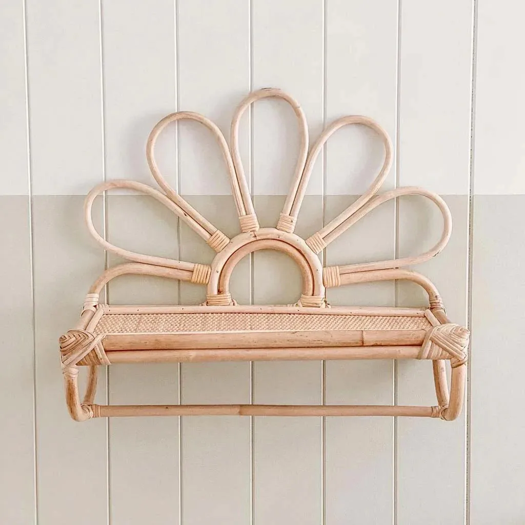 New Innovation Home Organization Rattan Wall Mounting Shelves Storage ...