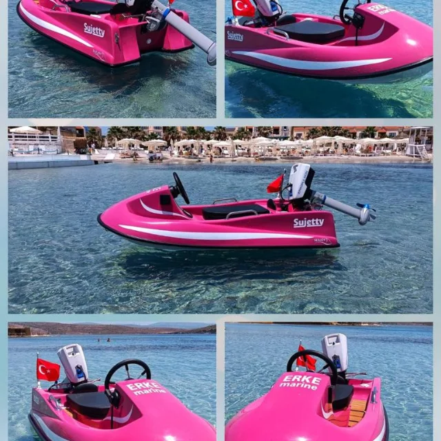 Ocean Seajoy Water Gokart Pink Water Go-kart Electric Canoe Electric ...