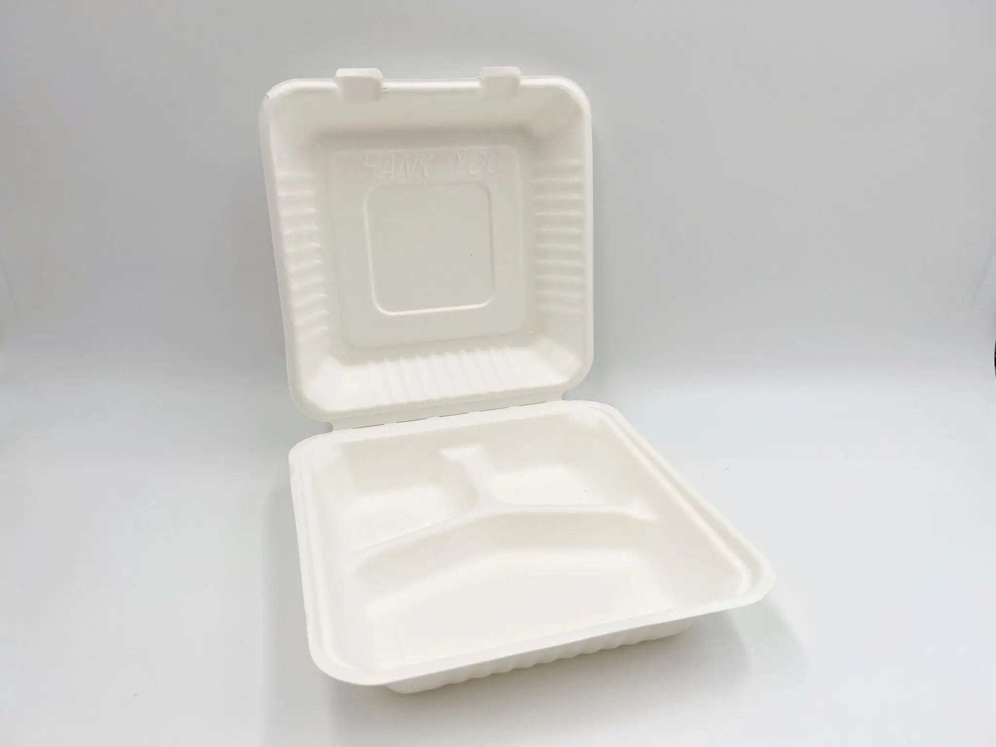 Hot On Sale Biodegradable 9 Inch X 9 Inch Clamshell Containers With 3 ...