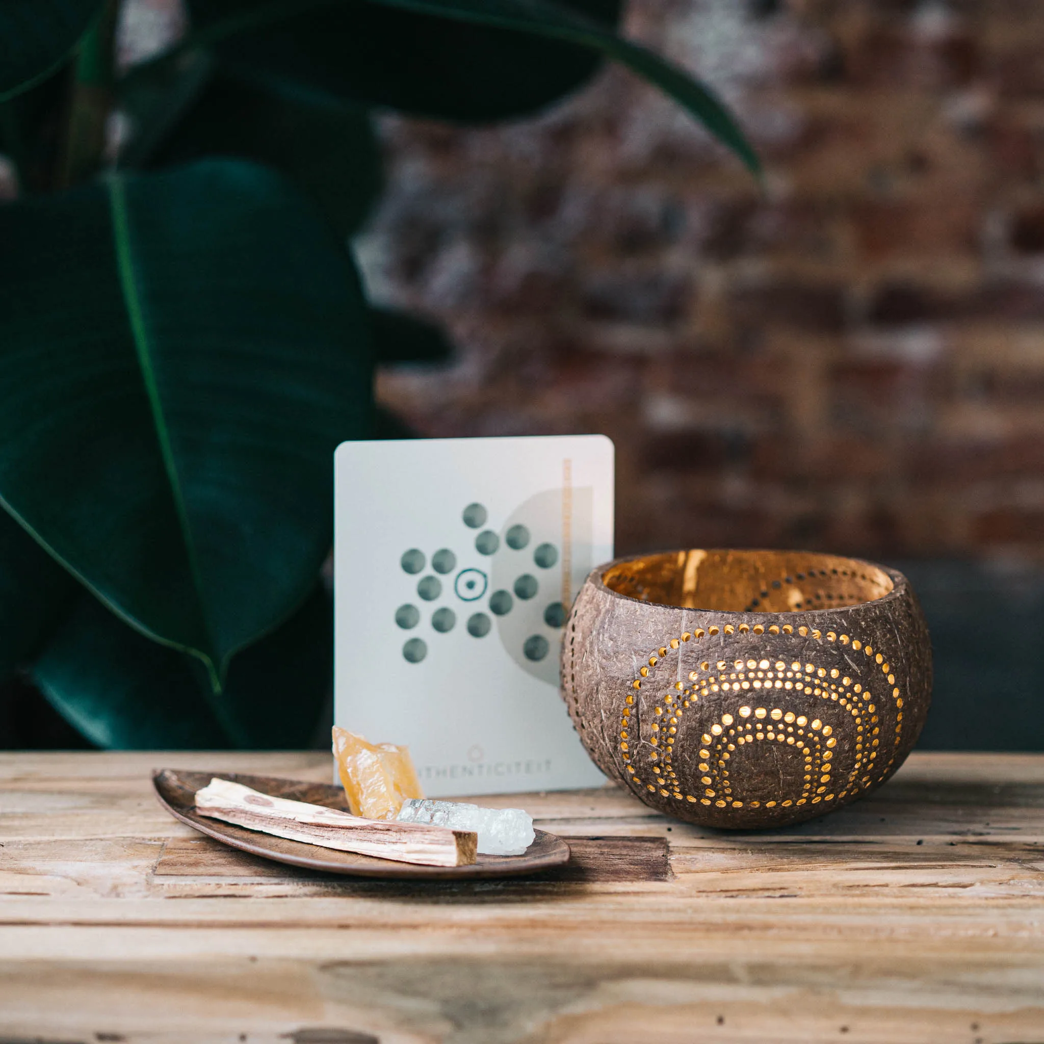 Coconut Shell Candle Holders - Eco-Friendly Home Decor