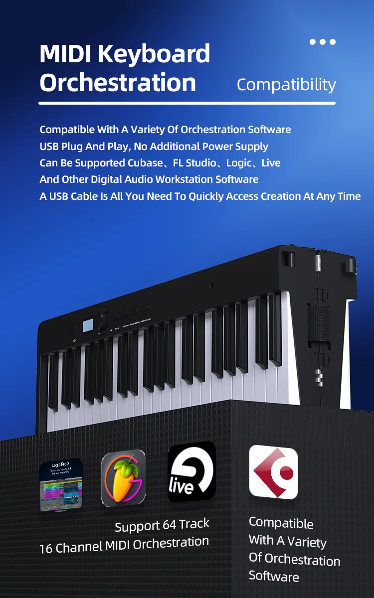 Bora Musical Instrument Digital Piano 88 Keyboard Piano BX16 Support ...