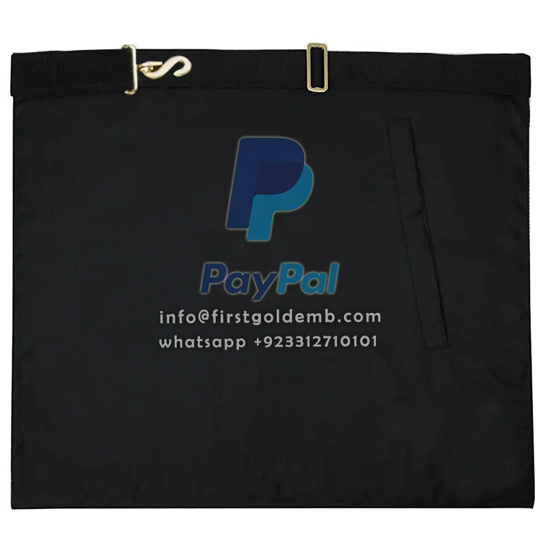 Master Mason Scottish Rite Apron - Turquoise Moire With Rosettes - Buy ...