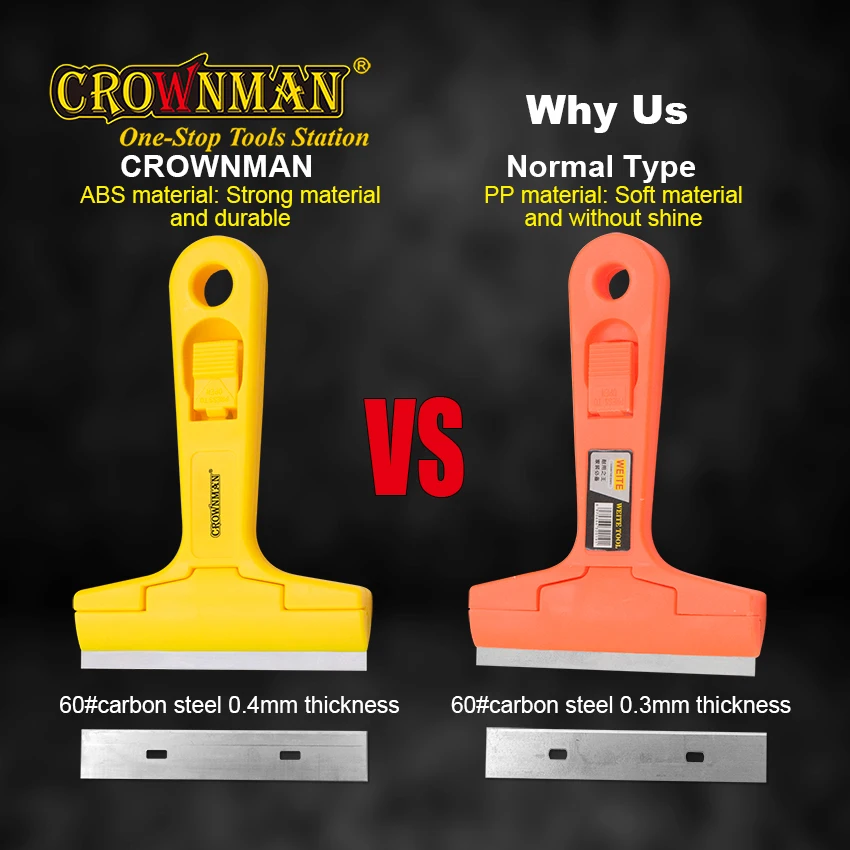 Crownman Razor Blade Scraper & Tungsten Carbide Blades - Oem