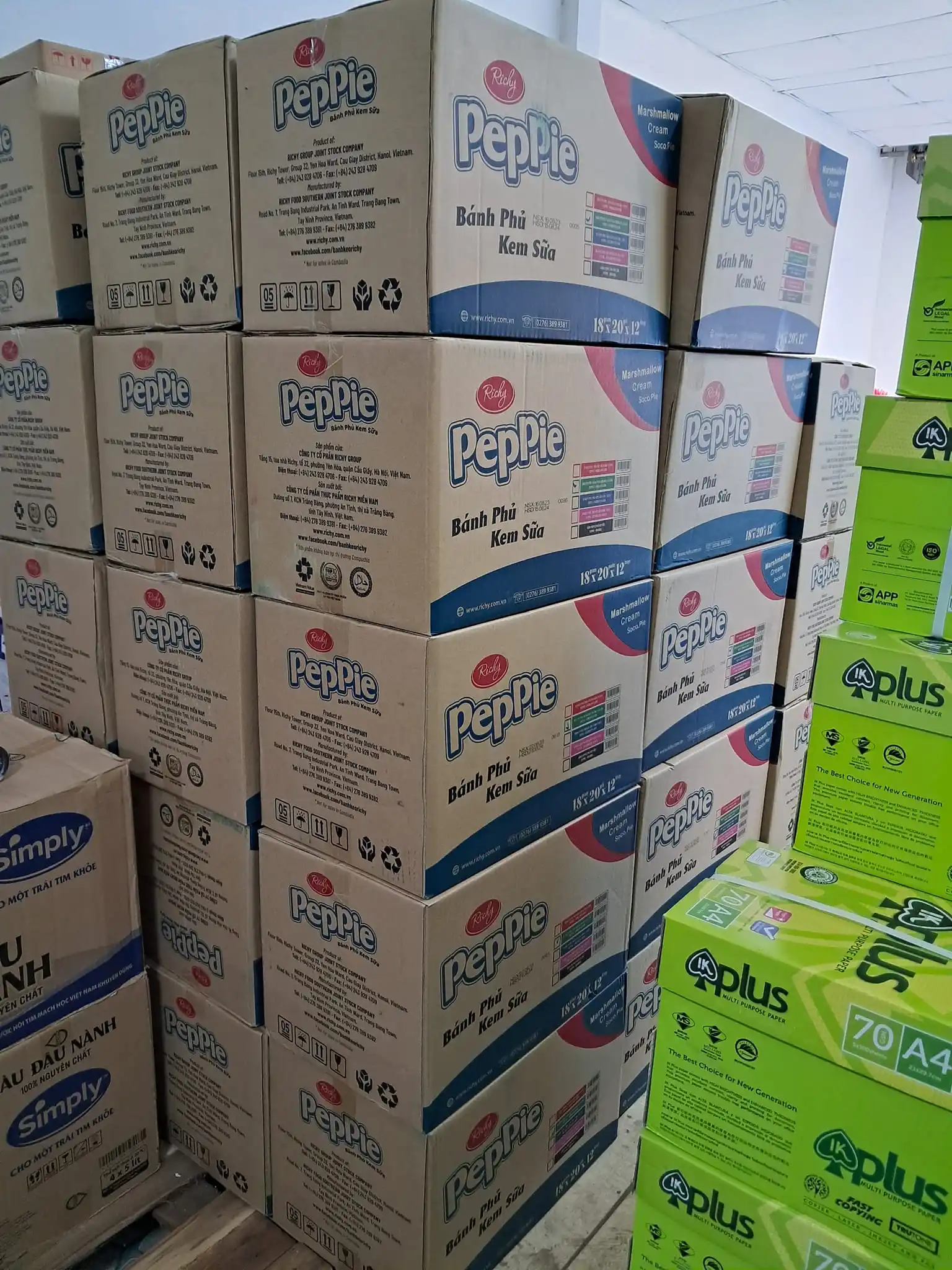 Delicious Peppie White Chocolate Pie Many Flavor Tray 360g Less Sugar ...