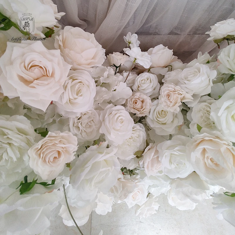 custom LED will you marry me flower arch high quality white rose heart ...