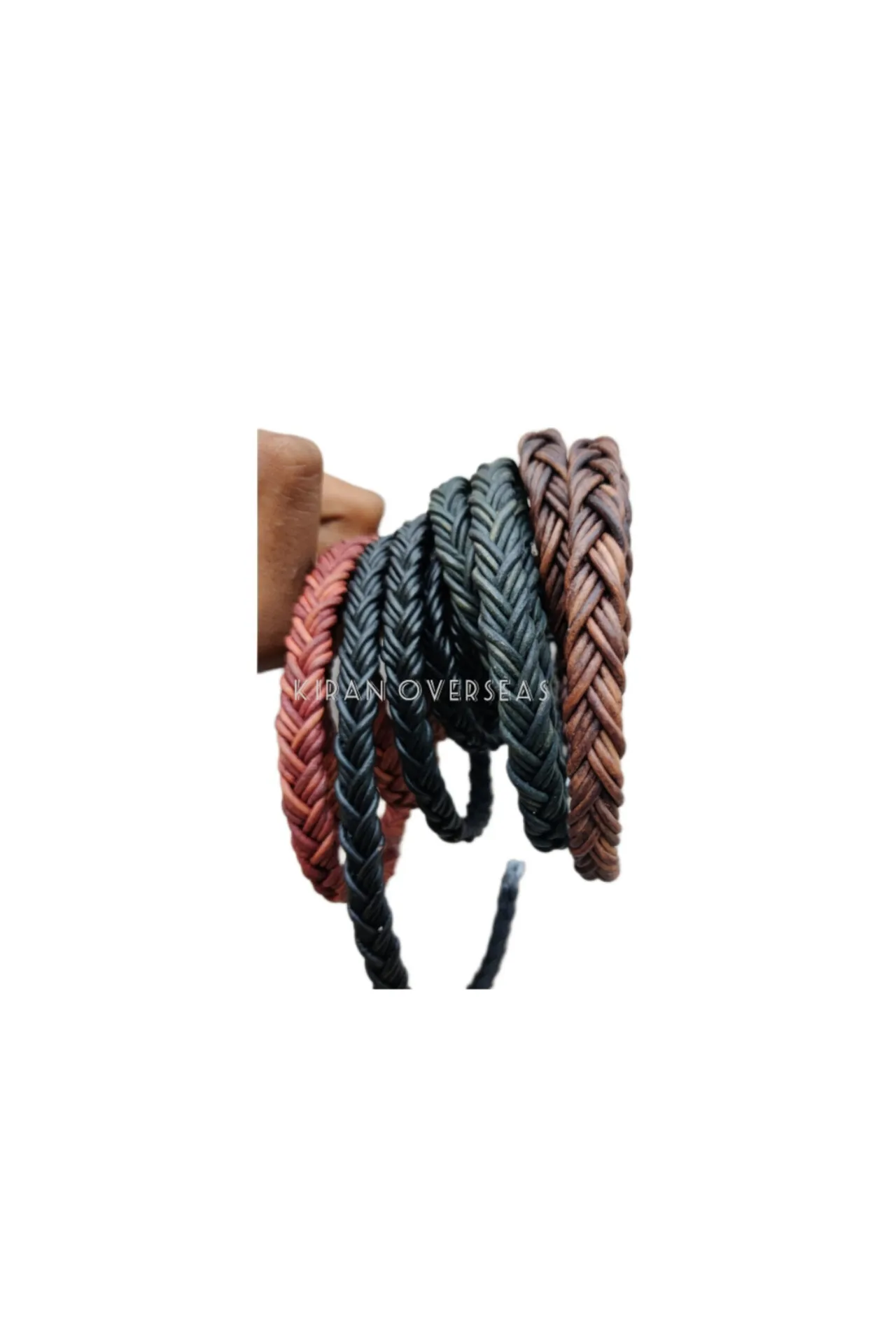 V Braided Leather Cord Of Round Leather Cord - Buy V Braided Leather ...