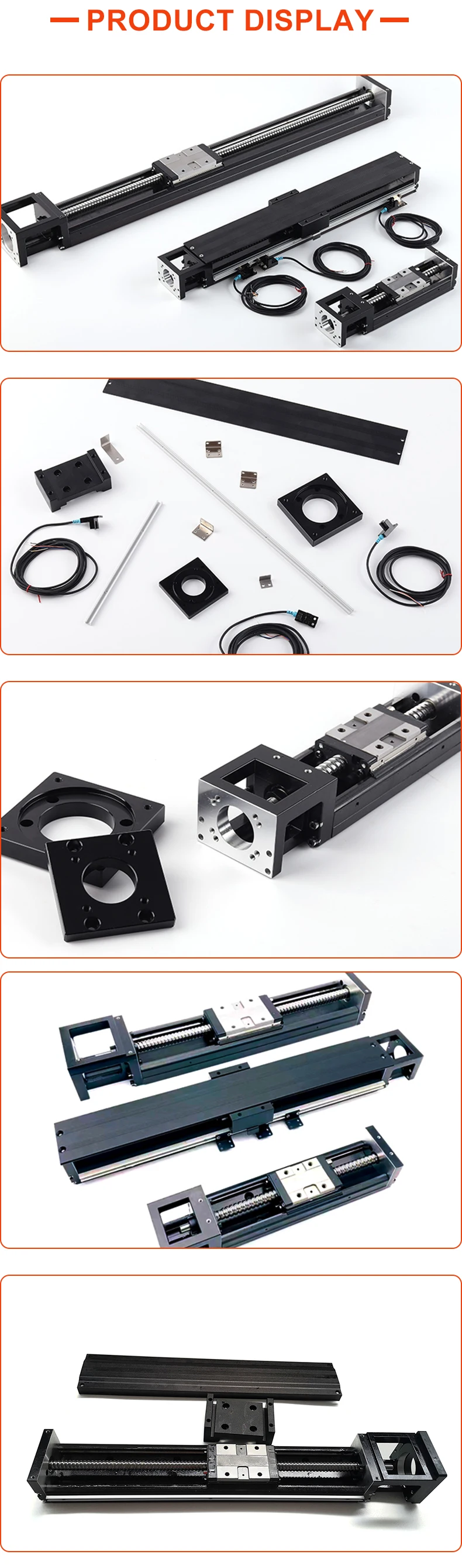Ball Screw Linear Guide Sliding Module Linear Actuator Kit KK Module Single Axis Robot for 3D ...