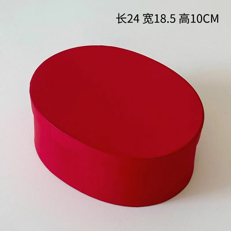 Oval Shape Kraft Paperboard Box Recyclable Holiday Gift Boxes Biscuit ...