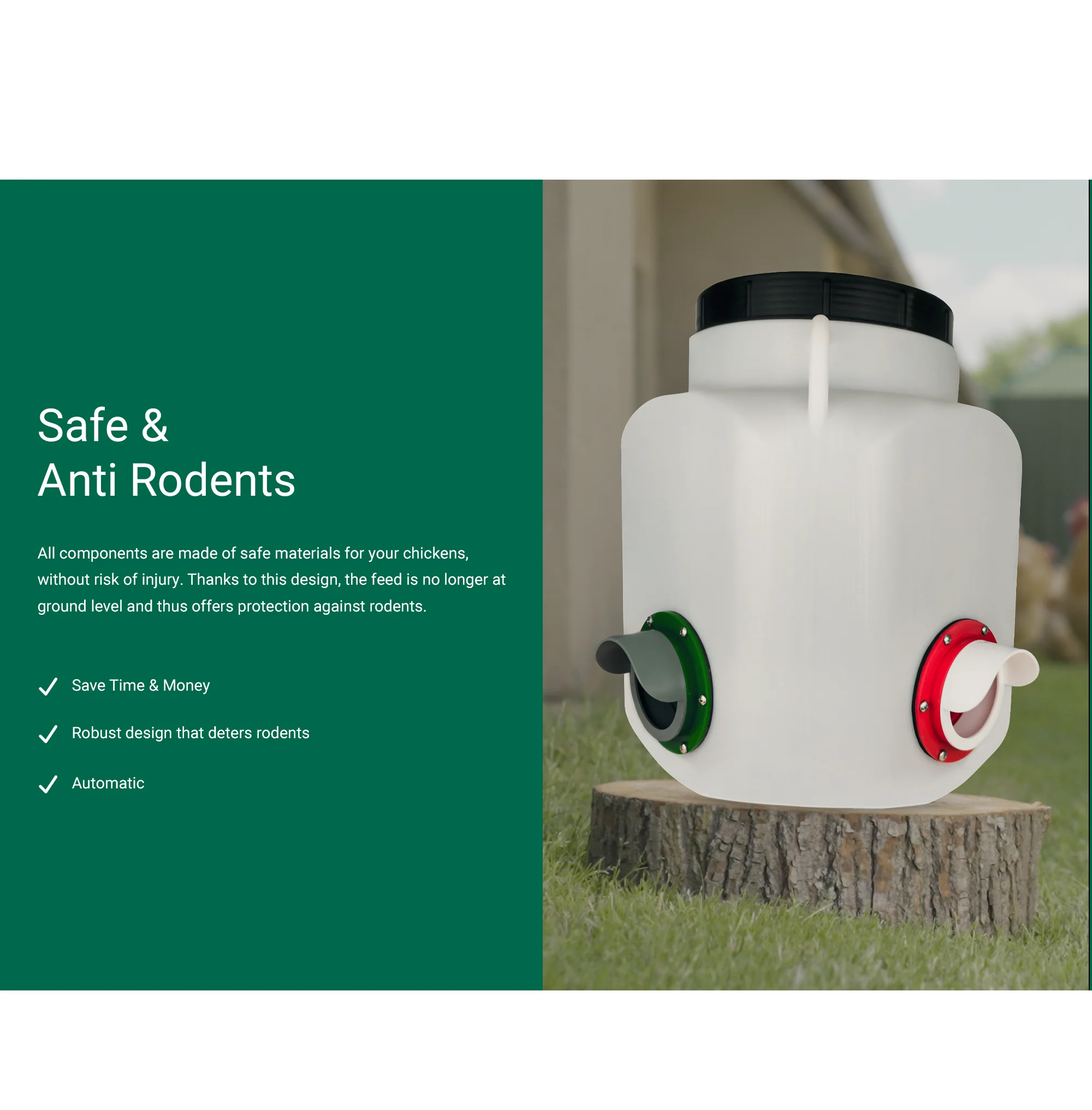 Farm Home Use Automatic Chicken Feeder - Buy Automatic Feeders For ...