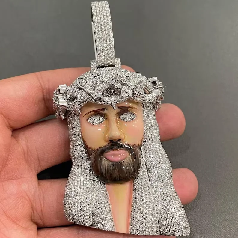 Fully Iced Out Letter Ssth Lloyd Charm Fine Jewelry 925 Sterling Silver ...