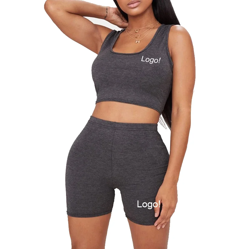 Custom Logo Polyester Spandex Workout Sets Workout Clothing Fitness ...