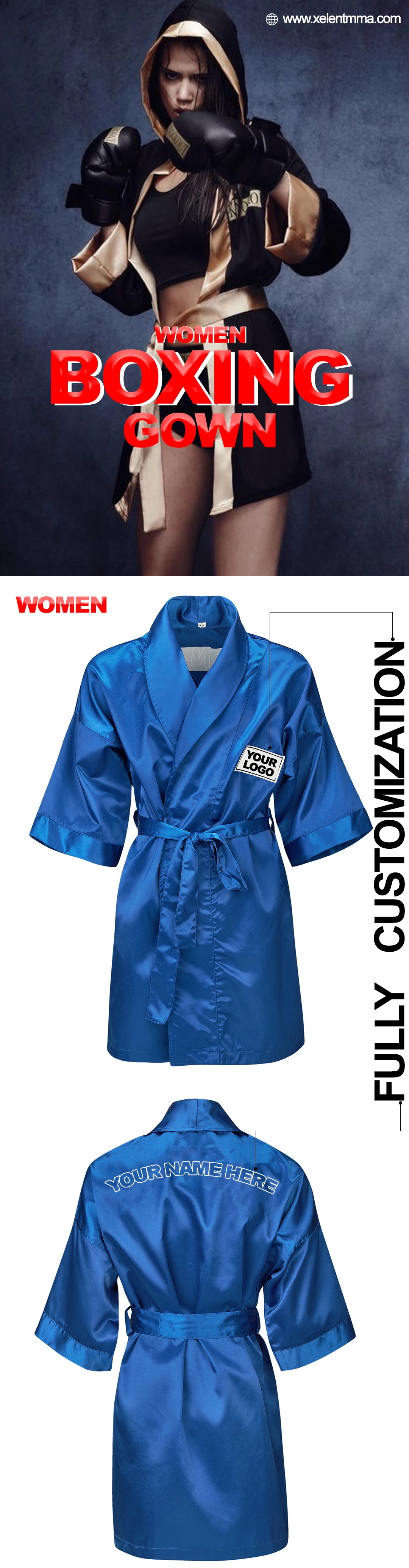 Boxing Robe Boxing Gown 2024 Custom Get Design Your Own Best Quality ...
