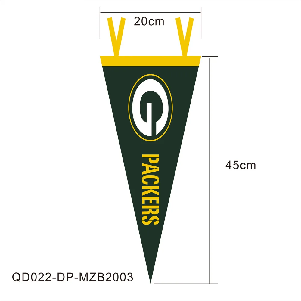 Promotion Advertising Sports Custom Felt Triangle Flag Pennant Banner ...