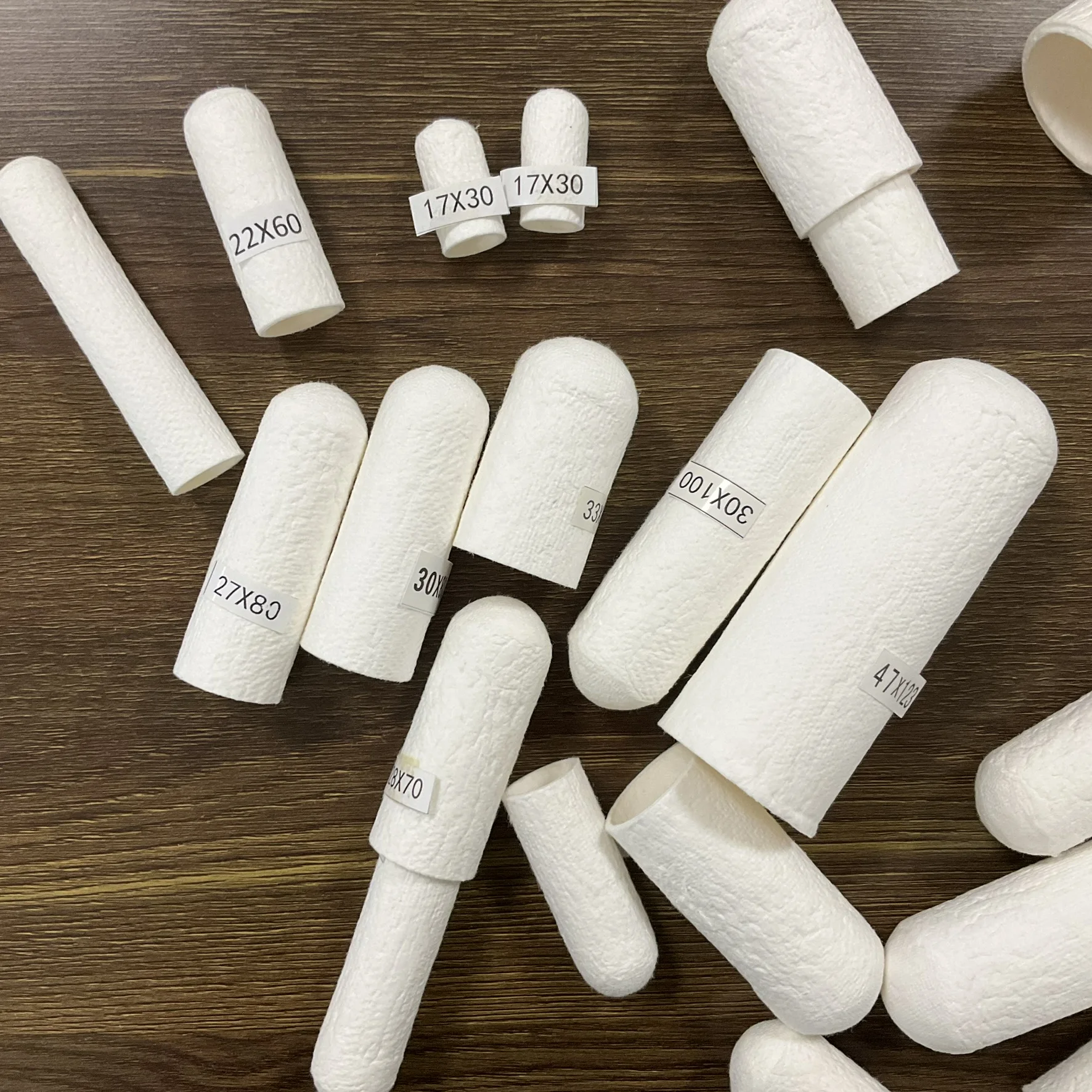 China Factory Soxhlet Extraction Cellulose Extraction Thimbles 30 100mm