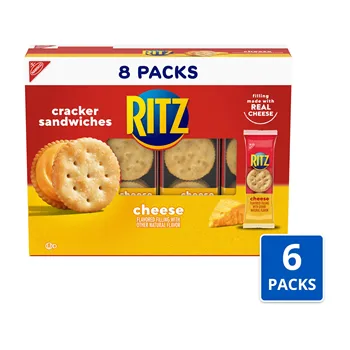 Ritz Cheese Sandwich Crackers Cheese 118g / Ritz Peanut Butter Crackers ...