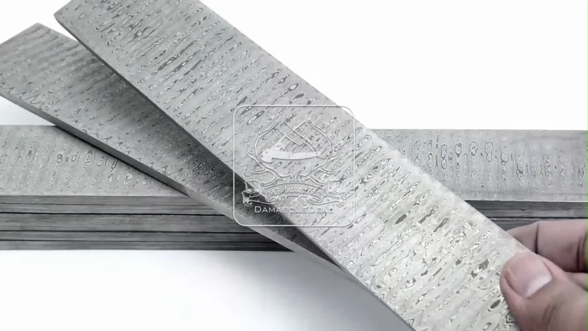 Damascus Steel Billet Ladder Pattern Dd-ladder-319 For Knife Making ...