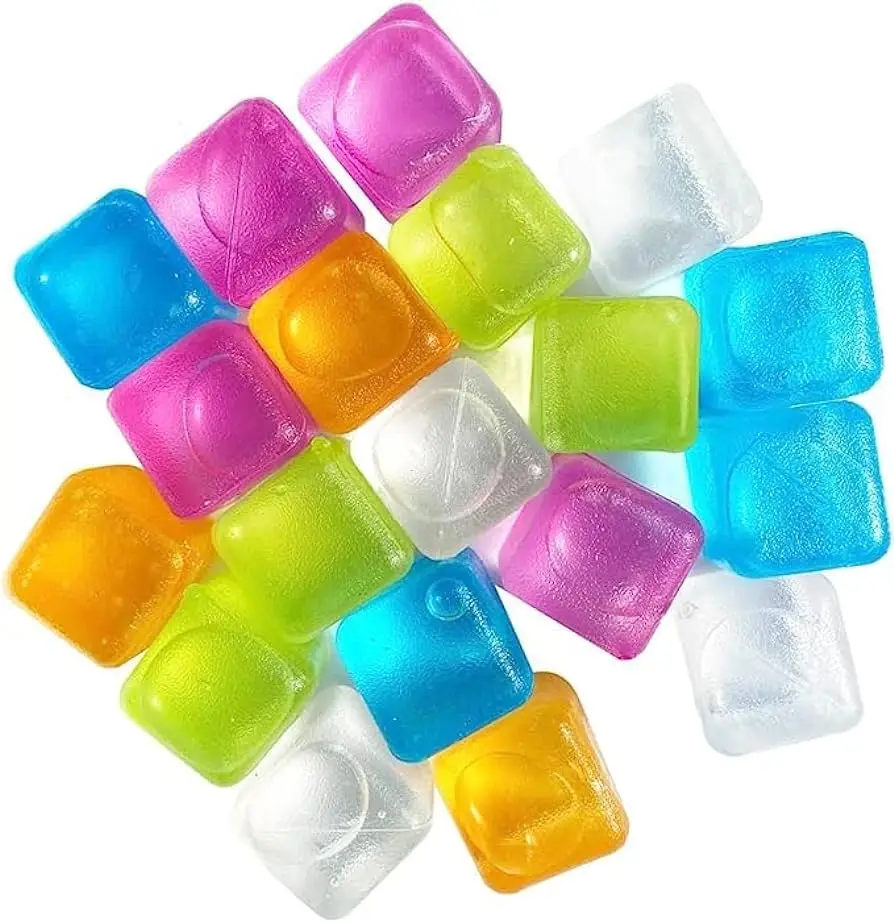 Reusable Ice Cubes - BPA Free, Colorful, and Customizable