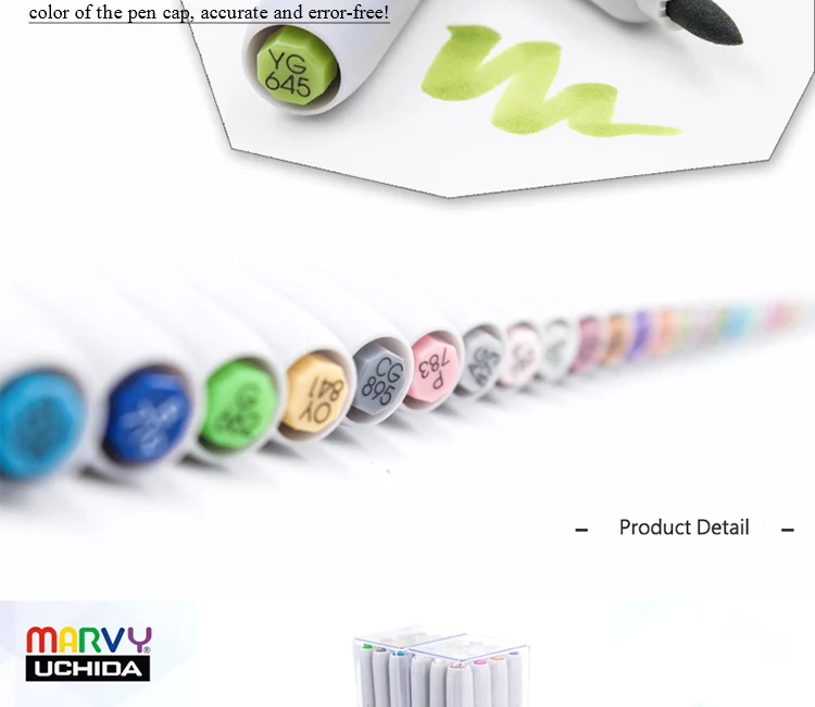 Marvy Uchida Alcohol Based Art Brush Marker Set - 12/24/36/72/144 ...