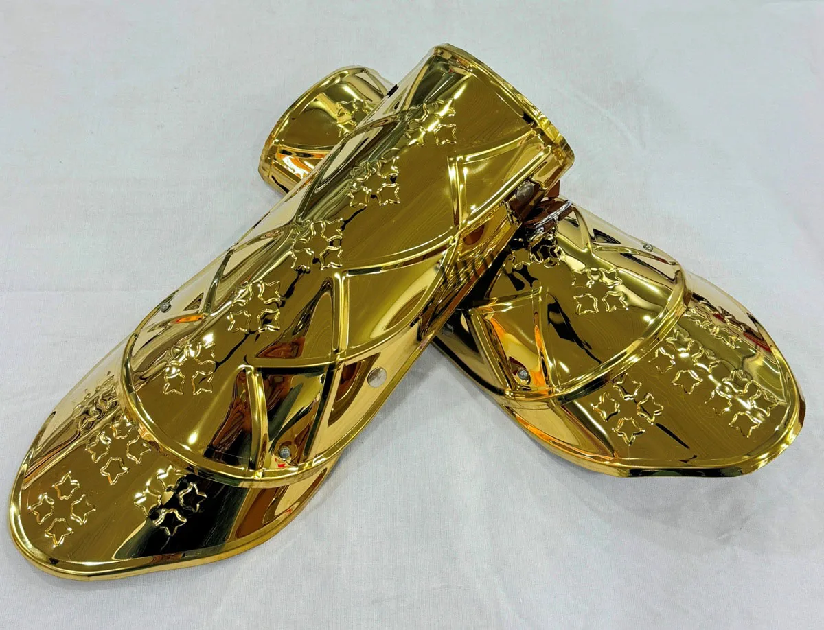 Medieval Embossed Arm Bracers Retro Steel Guards Knight Arm Gauntlets ...