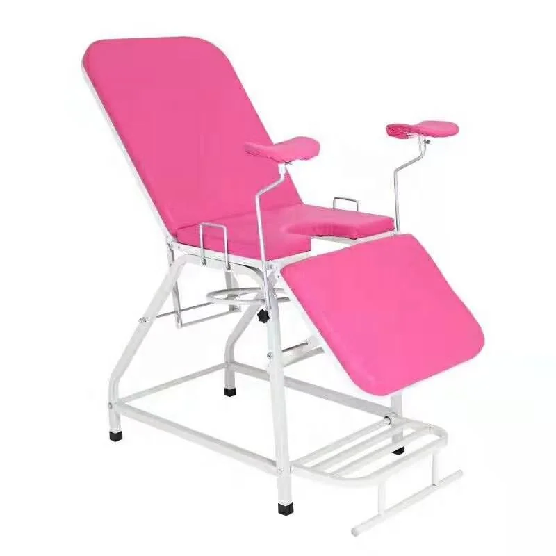 Metal Adjustable Medical Obstetric Bed Manual Examination Gynecology ...