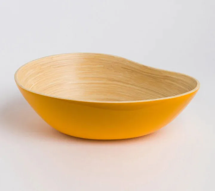 Colorful natural coiled bamboo bowl set wholesale spun fiber bowls for ...