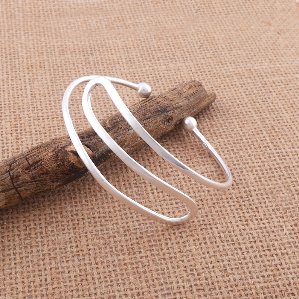 Modern Classic Plain Jewelry Solid Brass Silver Plated Customize Ribbon ...