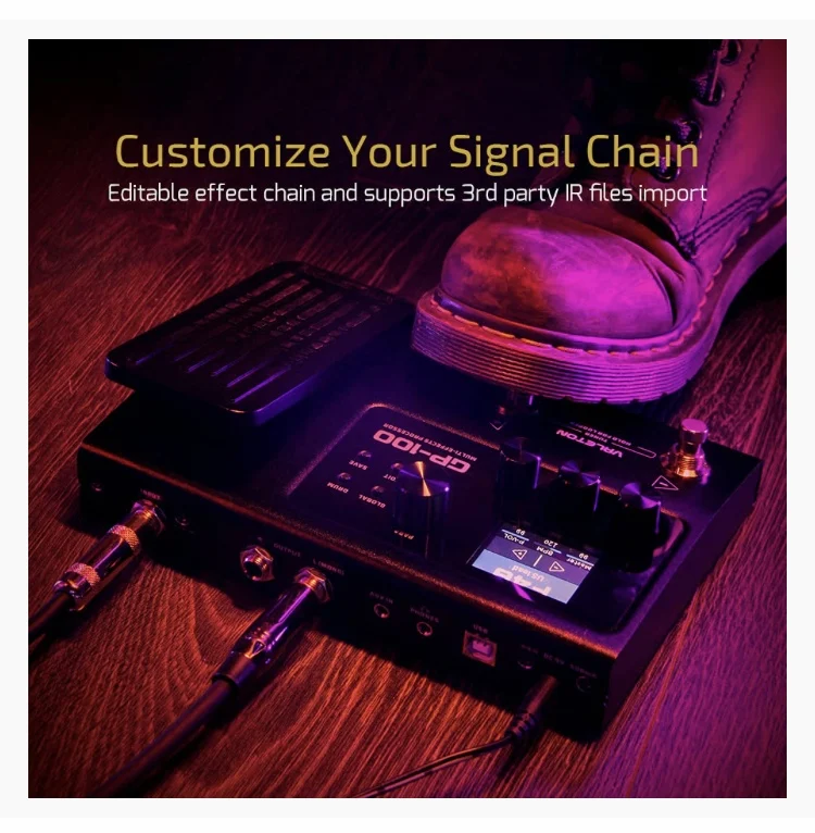 Valeton Gp 100/gp-100/gp100 Digital Electric Guitar Effect Pedal Multi ...