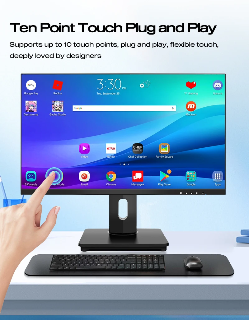 24-inch Smart Touch Monitor - Ideal for Business & Education