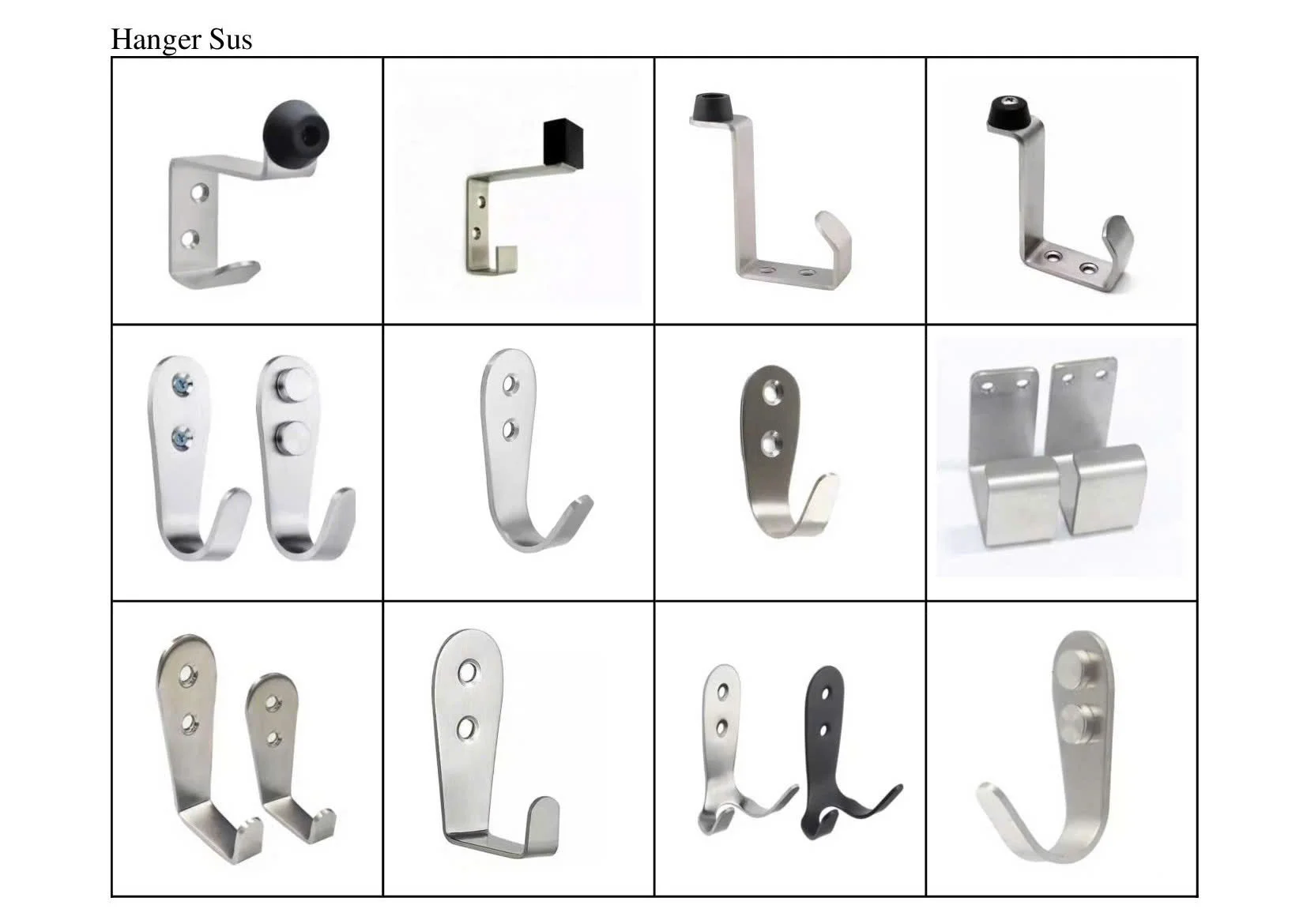 HPL Toilet Cubicle Accessories 304 Stainless Steel Partition Hardware ...