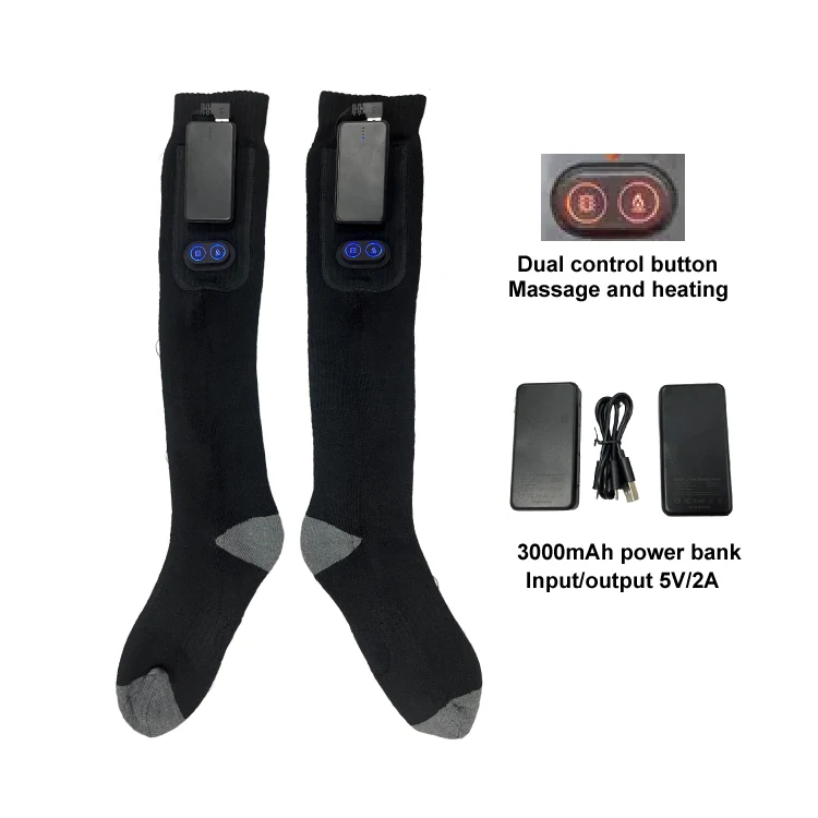 2023 Patented Heating And Vibration Massage Heated Socks For Women Men ...