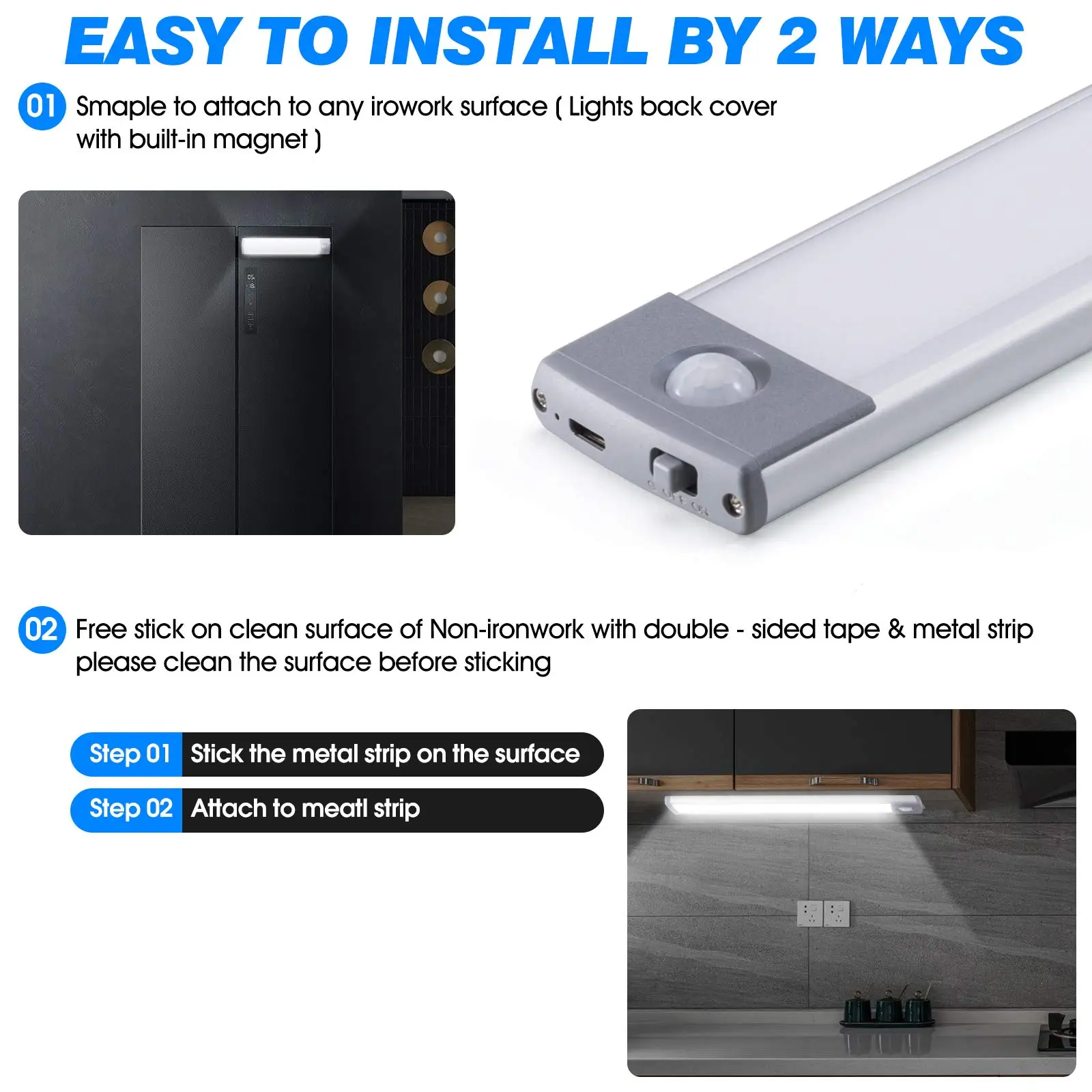 Smart Human Body Wireless Induction Pir Motion Sensor Aluminium ...