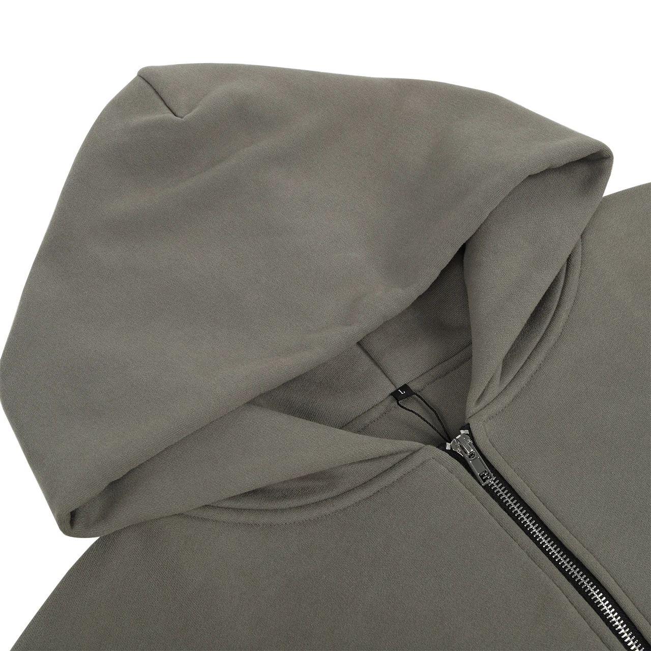 Zip Up Hoodie Blank Boxy Full Face Zipper Oversized Custom Hoodies Acid ...